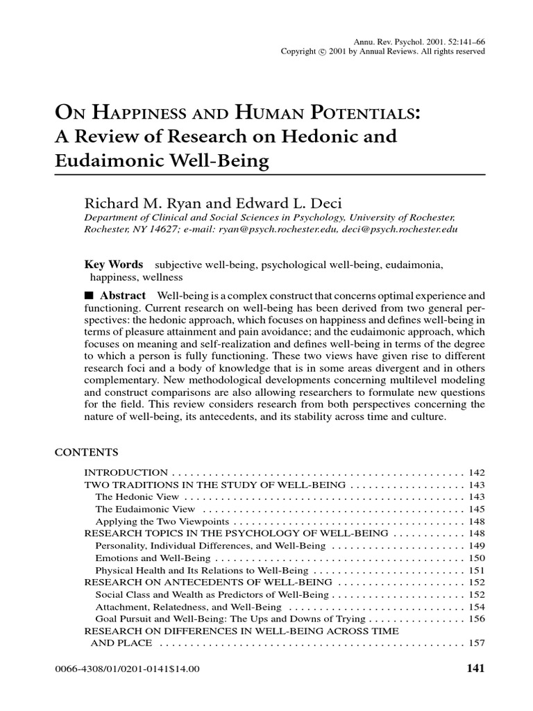 Hedonic_eudaimonic Well Being | Well Being | Happiness & Self-Help