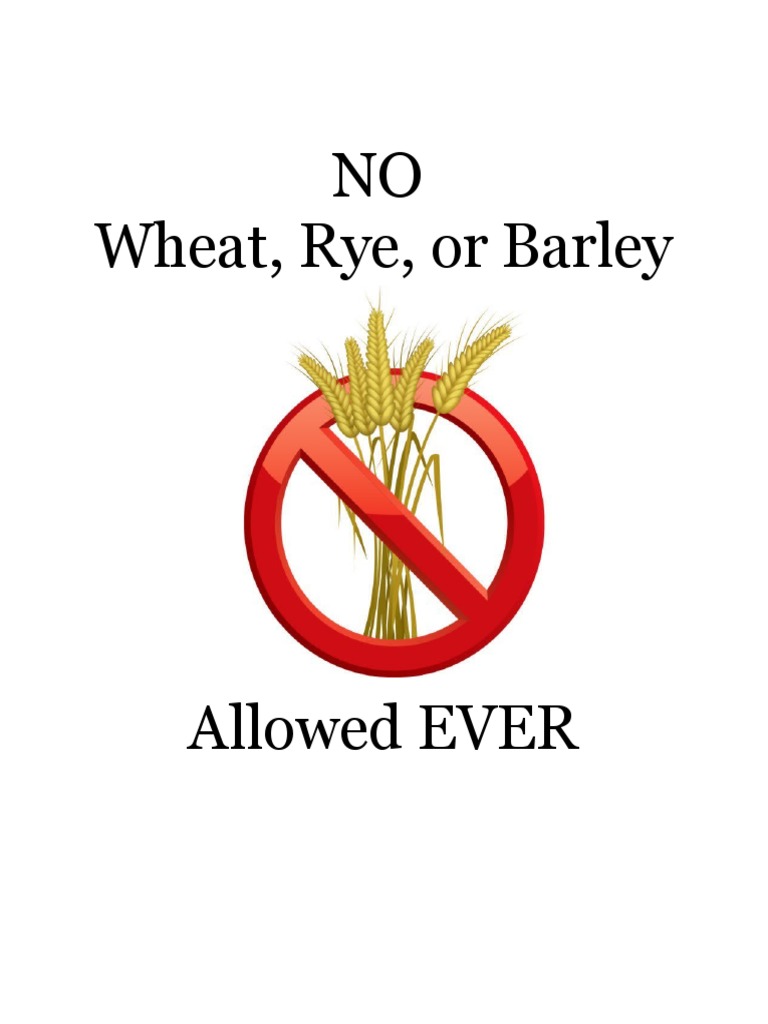 No Wheat Sign | PDF