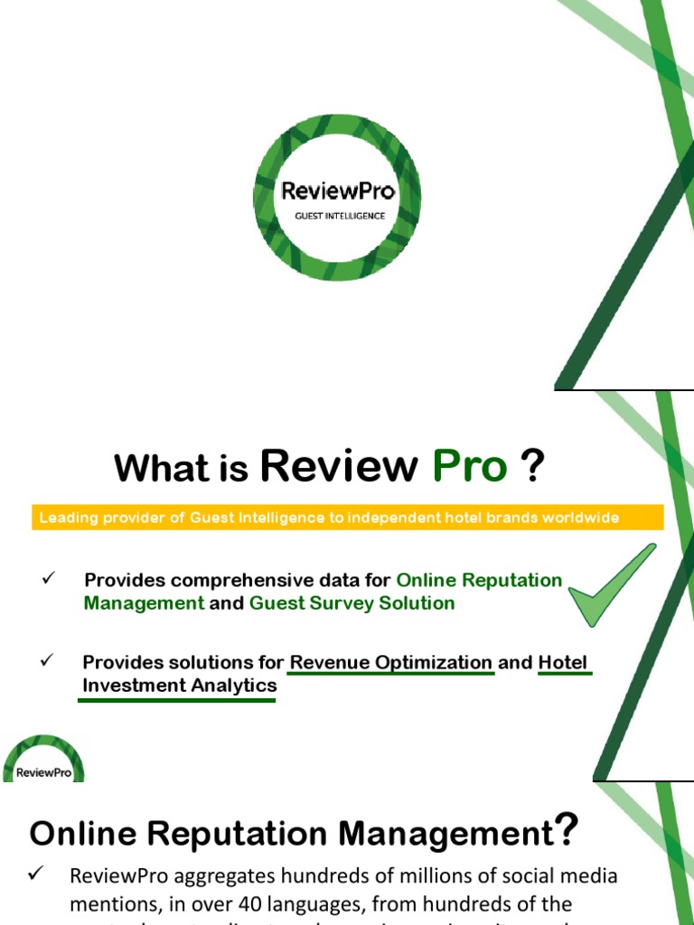 ReviewPro Survey Presentation | PDF | Business
