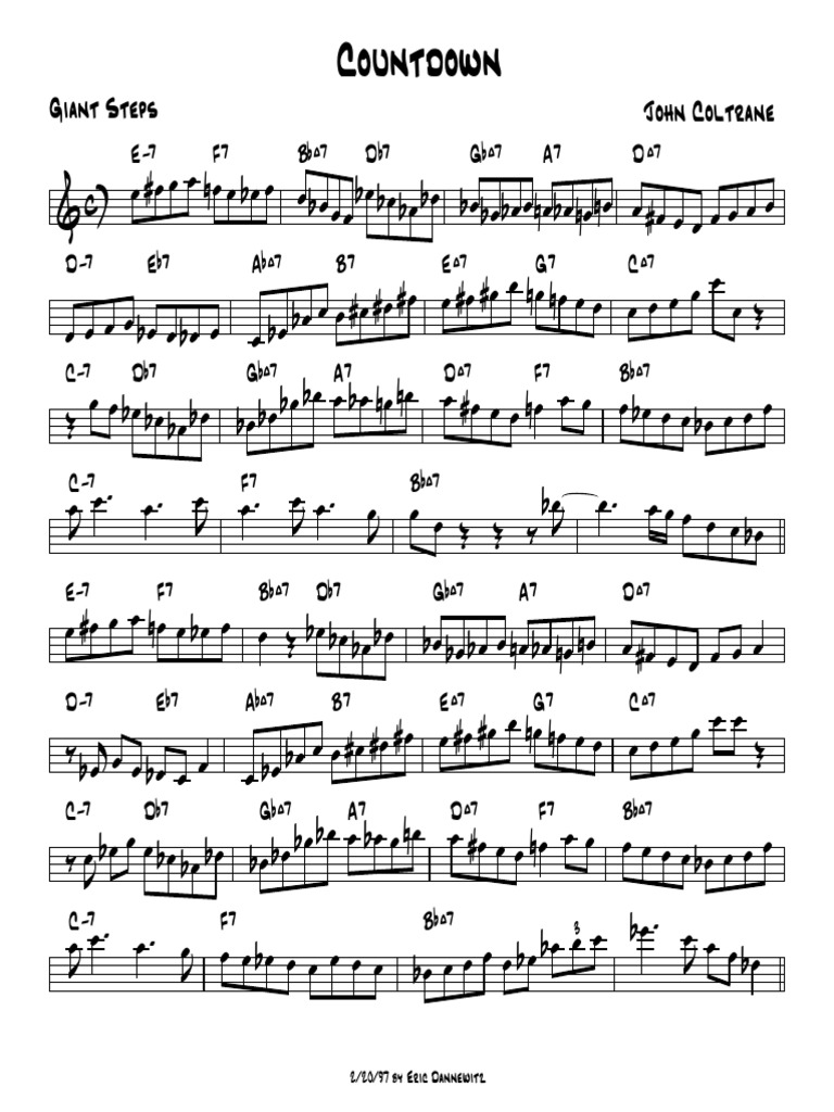 John Coltrane - Countdown PDF | PDF