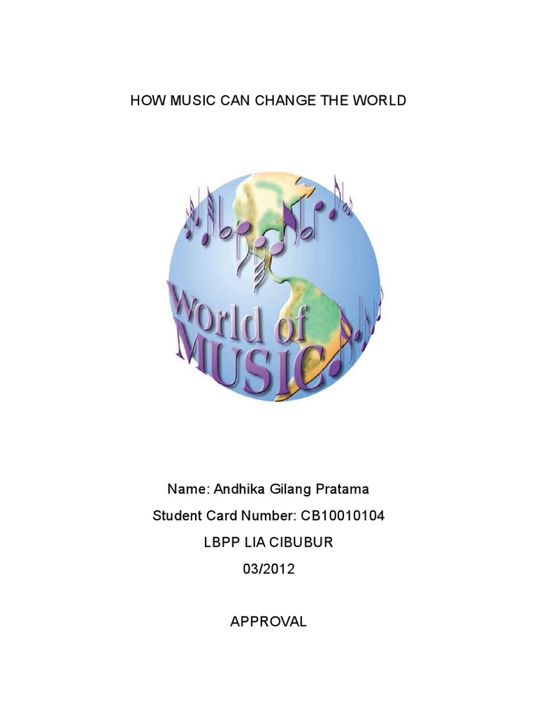 How Music Can Change The World | PDF