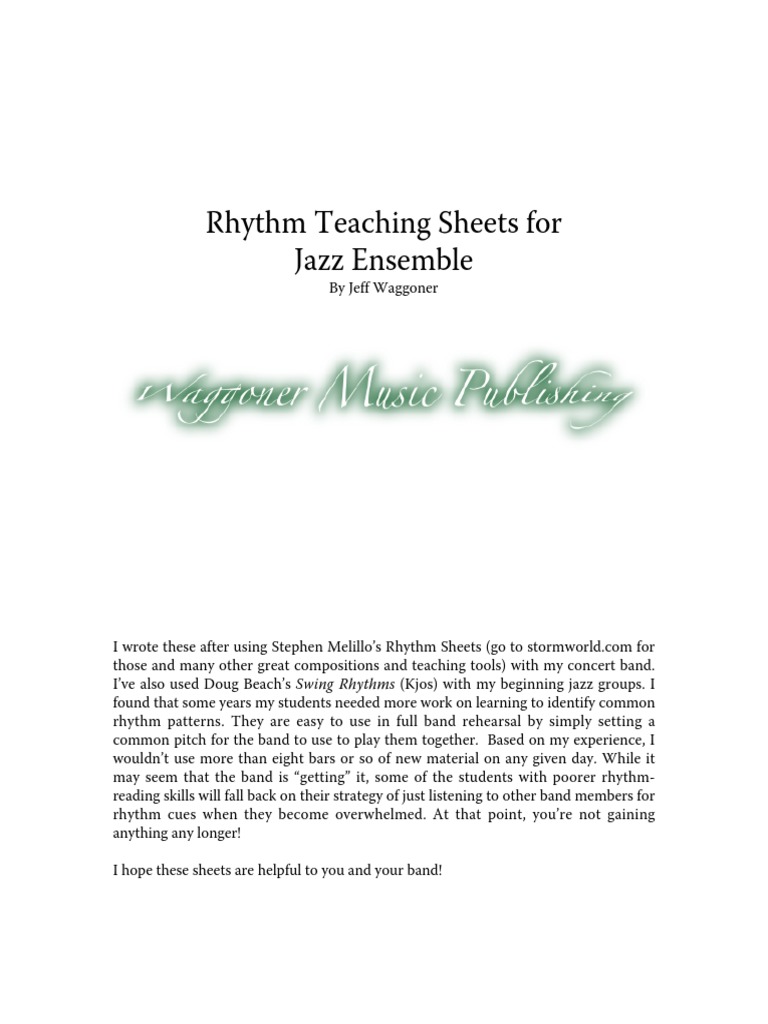 Unison Swing Rhythms | PDF
