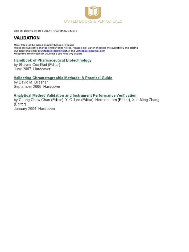 Validation Books 2007 | Download Free PDF | Verification And Validation ...