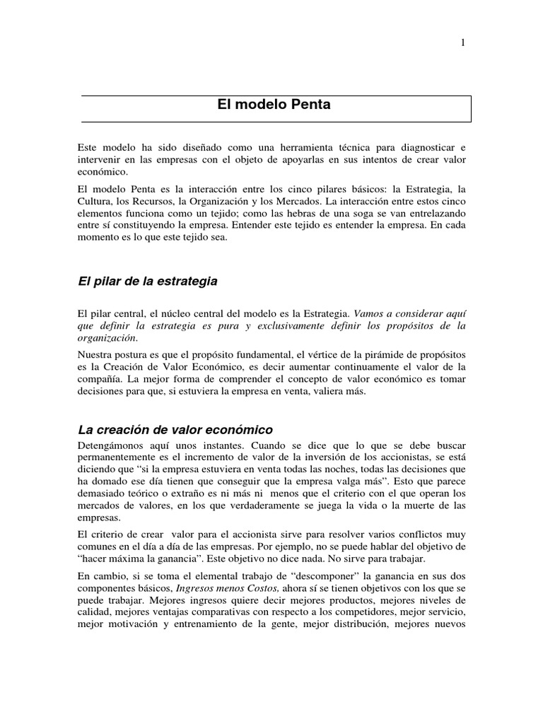 Modelo Penta | PDF