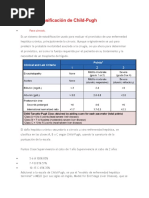 Escala Child-Pugh para Cirrosis Hepática | PDF