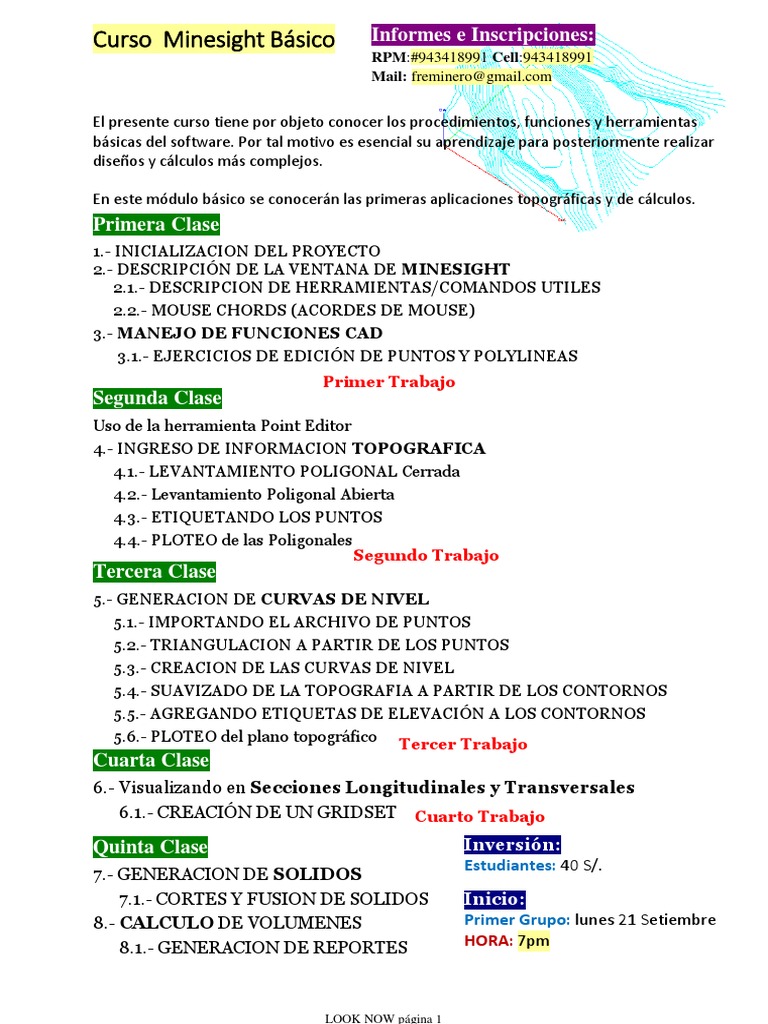 Curso Básico de Minesight: Topografía y Cálculos | PDF | Informática ...