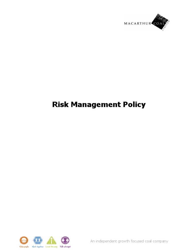 Macarthur Coal Risk Management Policy | PDF | Risk Management ...