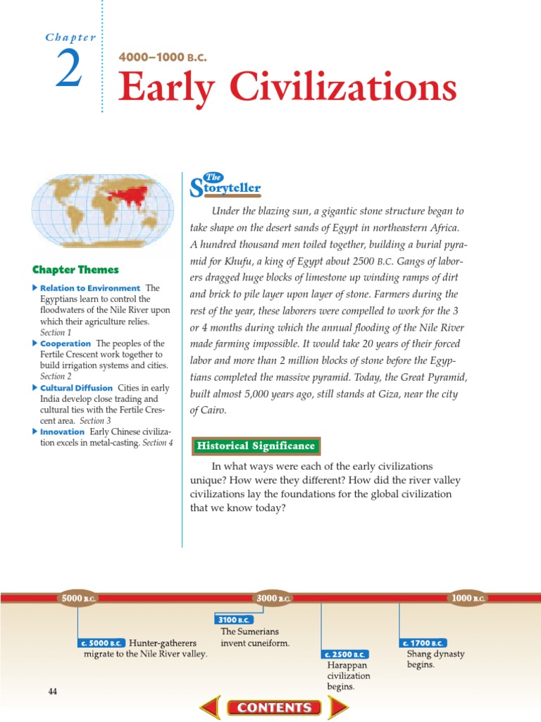 World History Early Civilizations | PDF | Ancient Egypt | Hammurabi