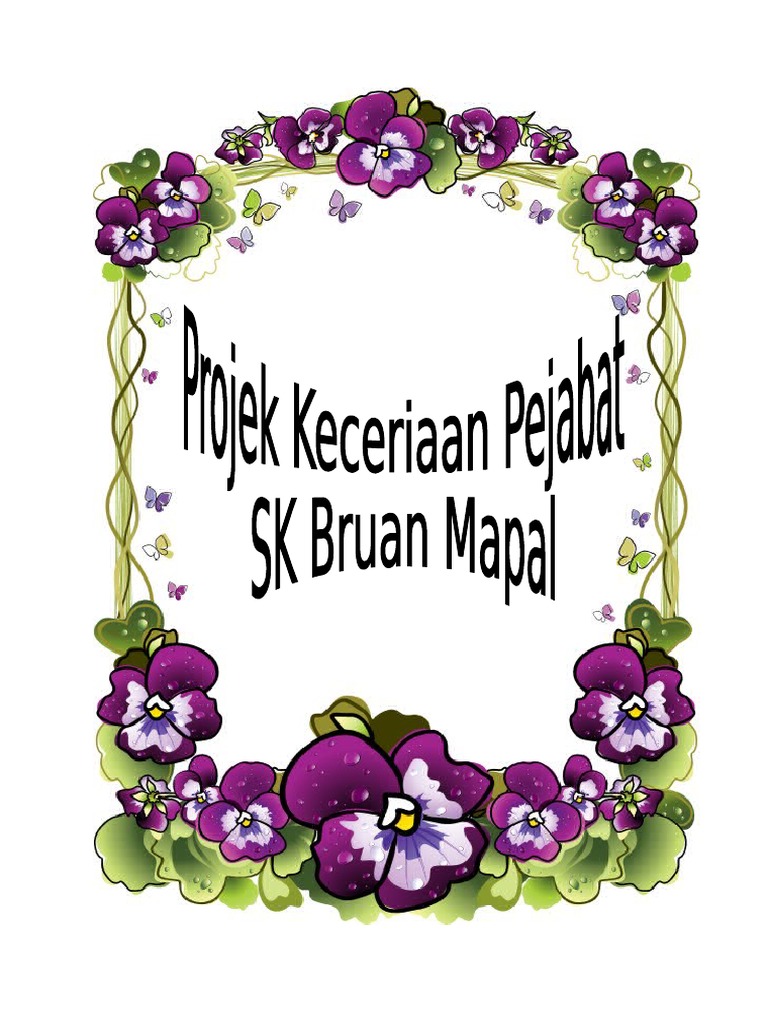 Rencana Pelaksanaan Projek Keceriaan Pejabat Sekolah Kebangsaan Bruan Mapal | PDF