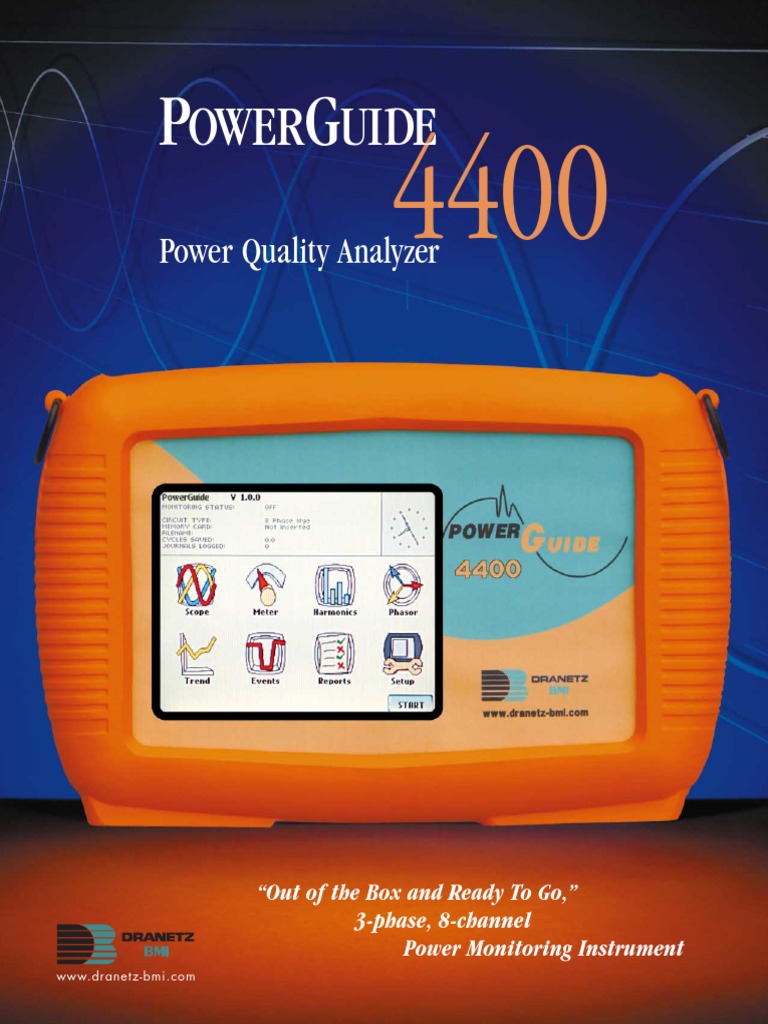 Dranetz 4400 PowerGuide | PDF | Analog To Digital Converter | Manufactured Goods