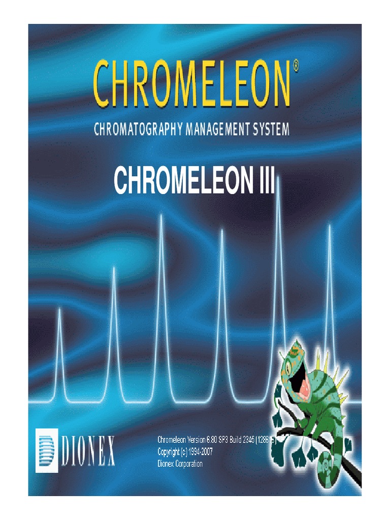 Chromeleon III (Modo de Compatibilidad) | PDF | Espectro ...