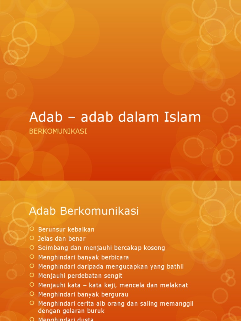 Adab Berkomunikasi dalam Islam | PDF | Agama & Spiritualitas