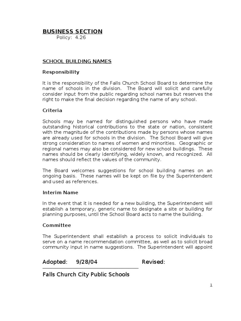 4.26 - School Building Names | PDF | State School | Public Sphere