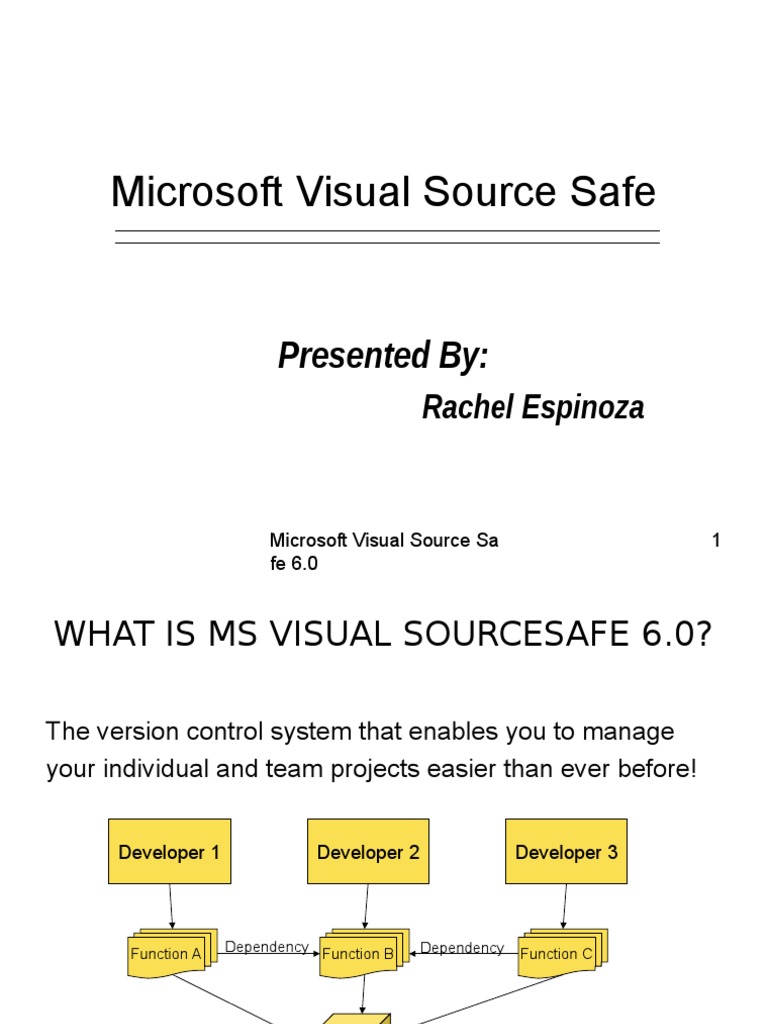 Microsoft Visual Source Safe 60 Source Code Computer File