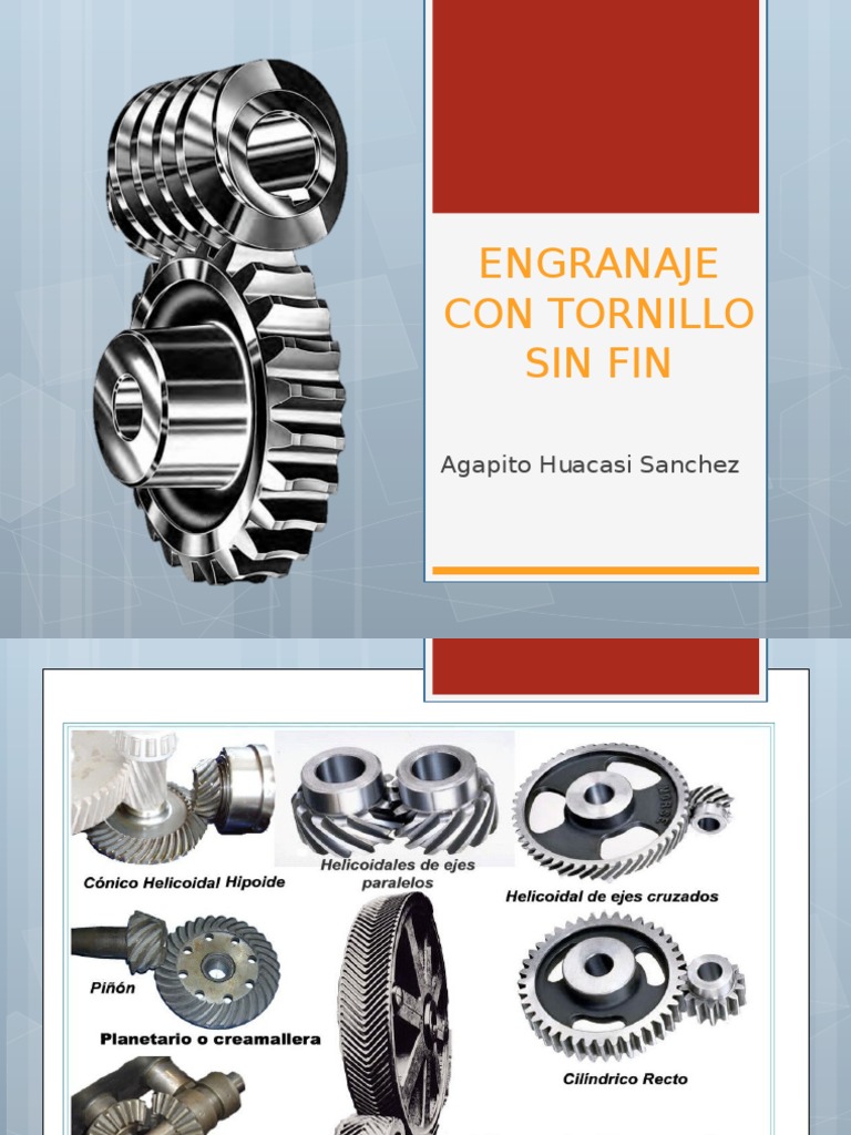Engranaje Con Tornillo Sin Fin | Engranaje | Transmisión (Mecánica)