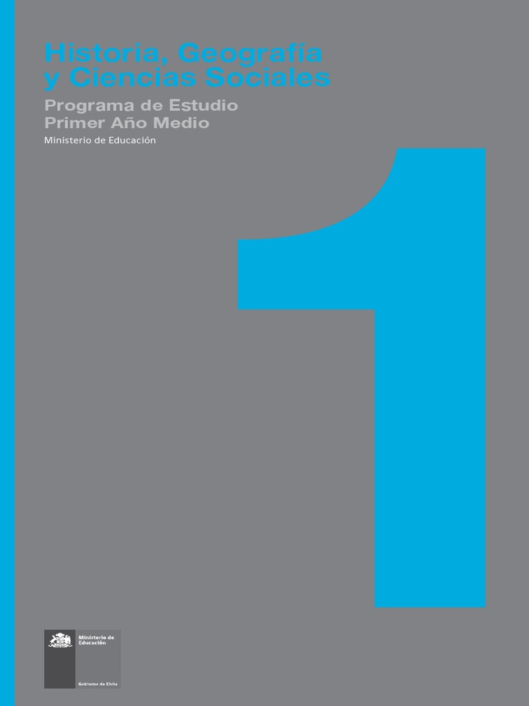 Programa Historia 1° Medio PDF | PDF | Planificación | Aprendizaje