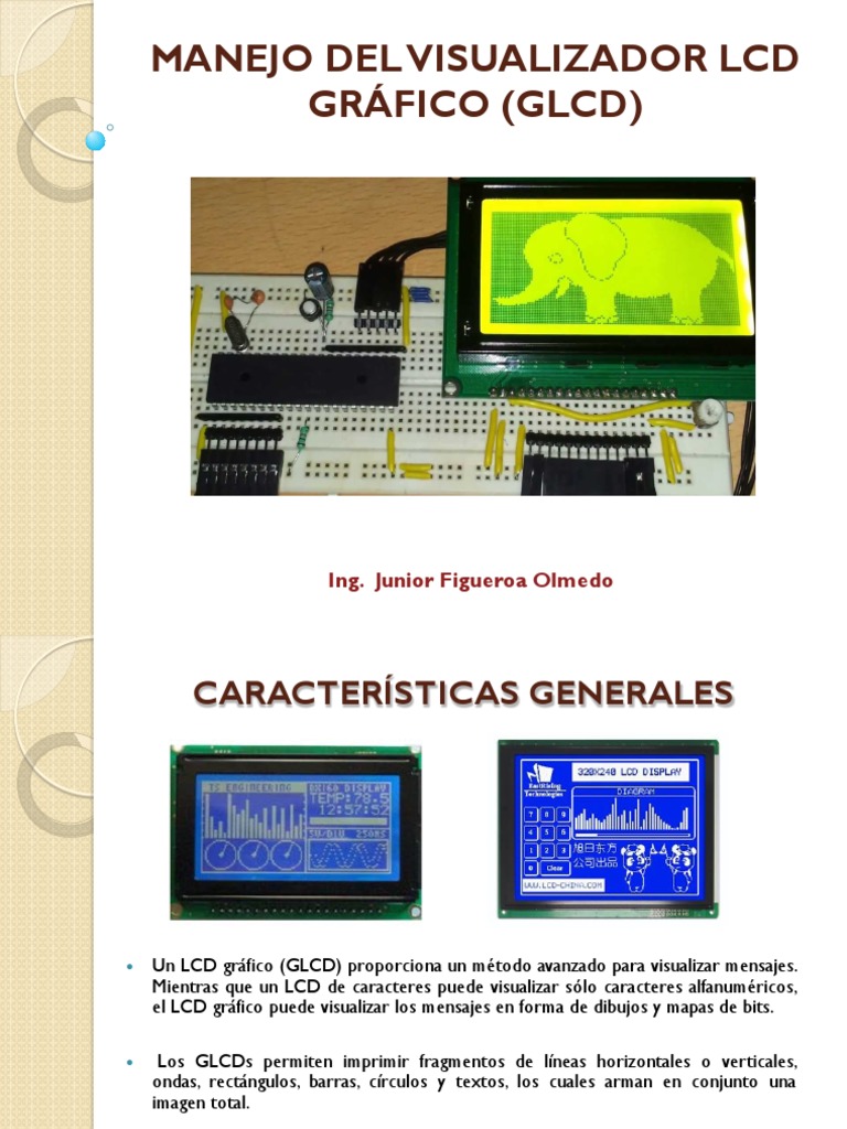 Manejo Modulo GLCD | PDF | Pantalla de cristal líquido | Programa de ...