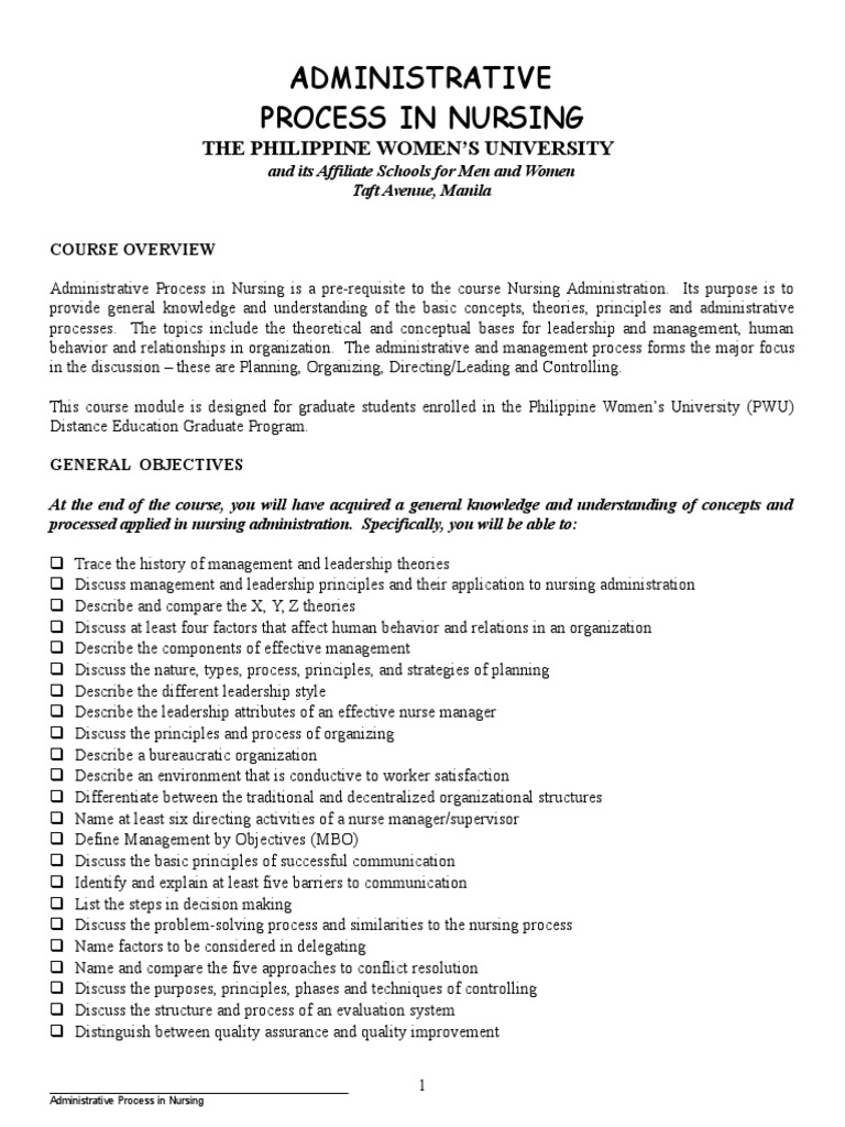 Nursing Administration | PDF | Leadership | Motivation