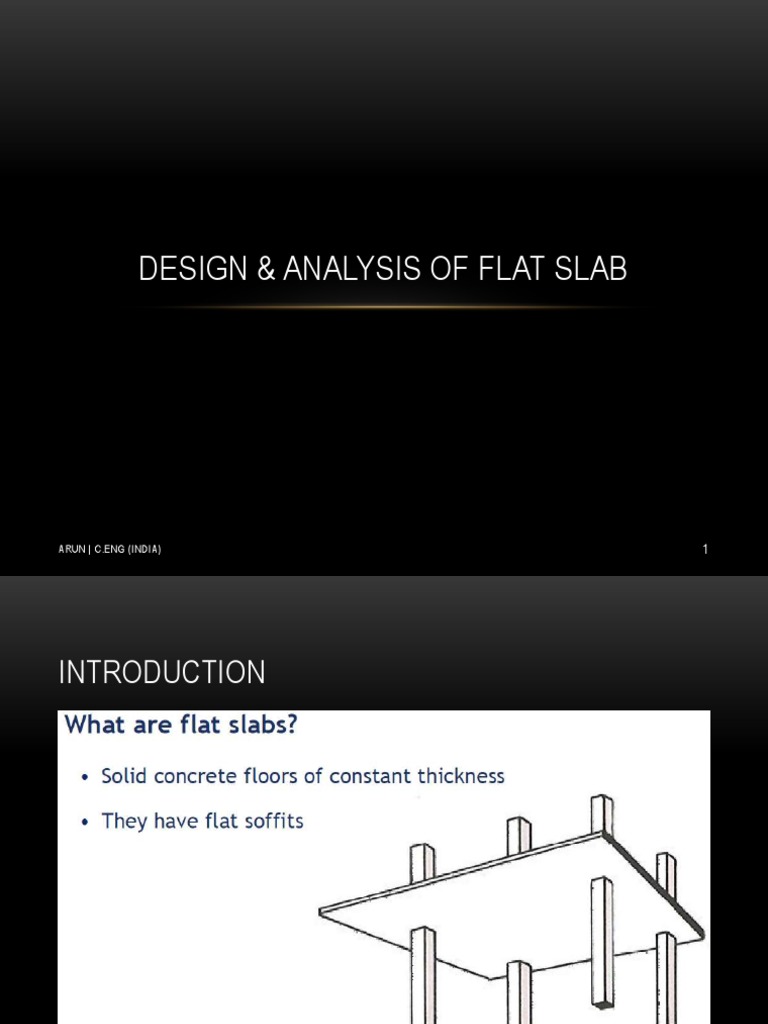 Design and Analysis of Flat Slab | PDF | Bending | Column