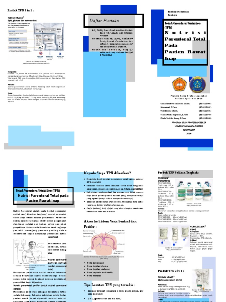 Contoh Leaflet Edukasi Parenteral Nutrition | PDF | Teknologi & Rekayasa