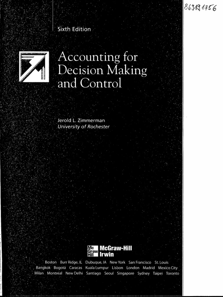 Accounting For Decision Making | PDF | Capital Budgeting | Internal ...