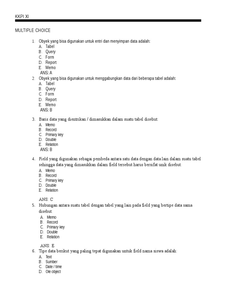 Soal Kkpi Xi Genap Ukb 2015-2016 | PDF