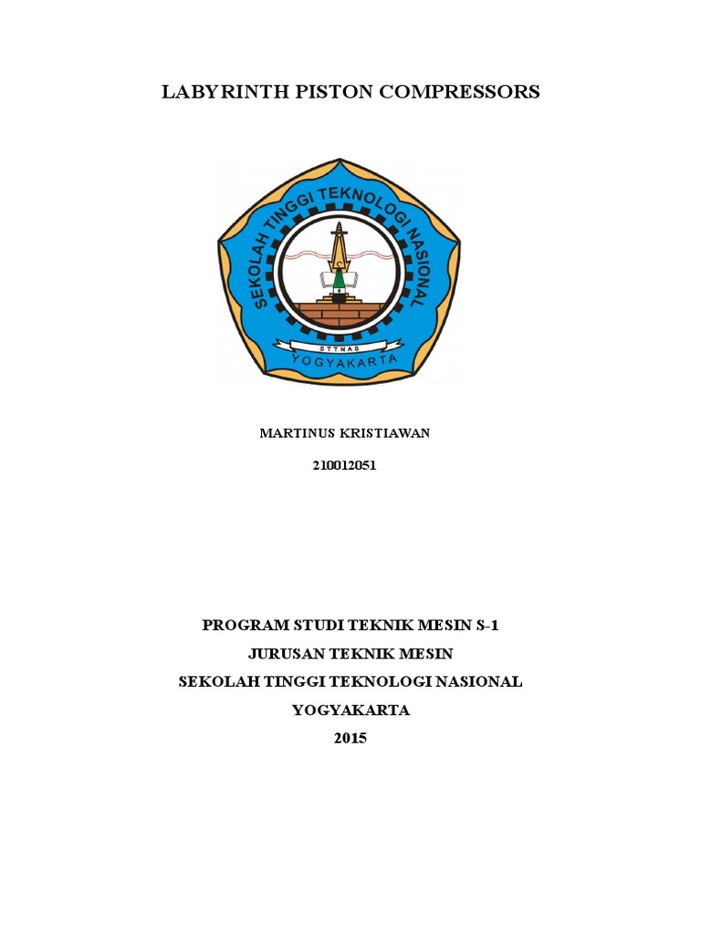 Martinus Kristiawan Labyrinth Piston Compressors | PDF