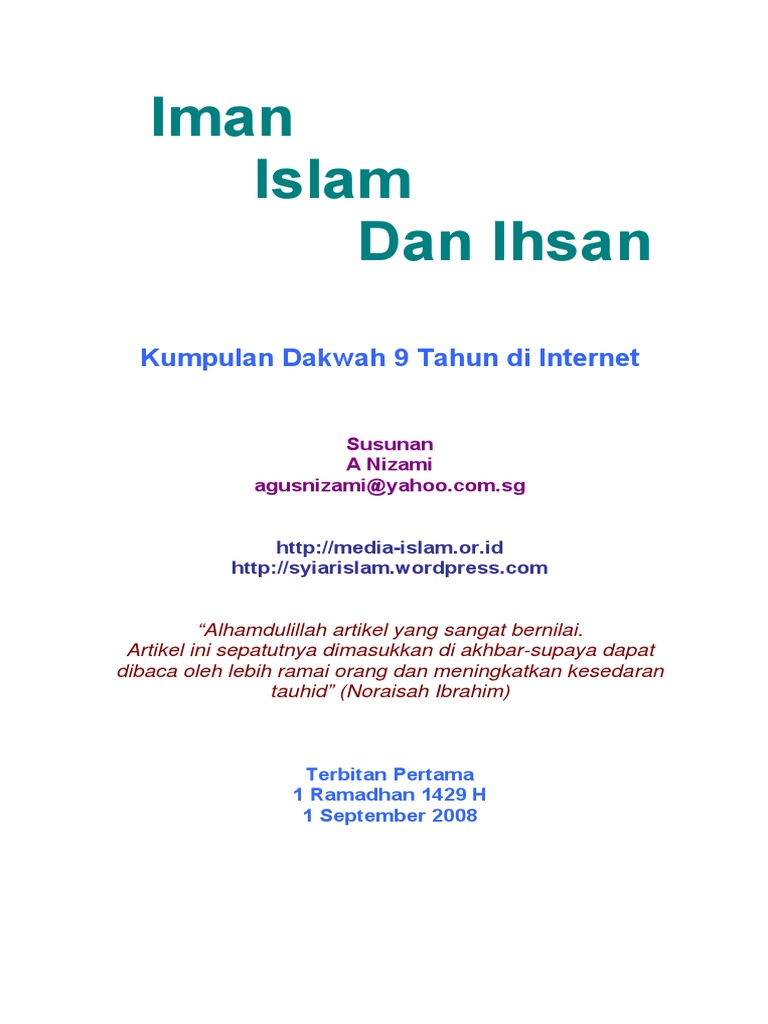 Islam, Iman & Ihsan | PDF