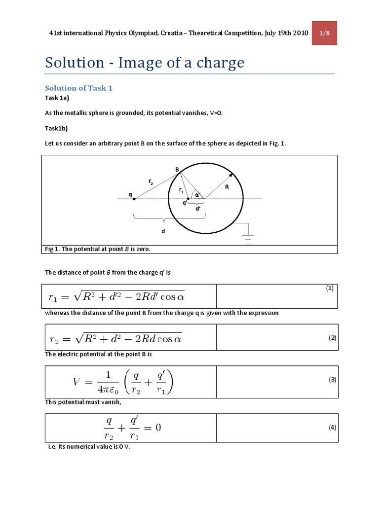 IPhO 2010 Theo 1 Solution | PDF | Sine | Trigonometric Functions