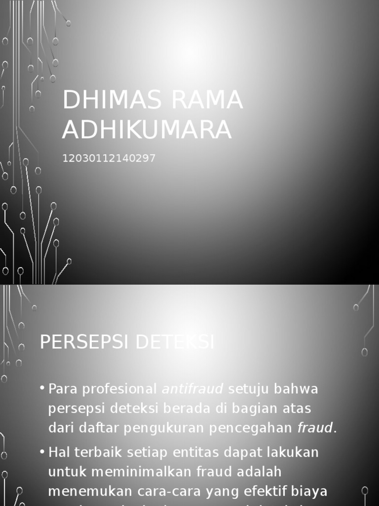 Persepsi Deteksi Dhimas | PDF