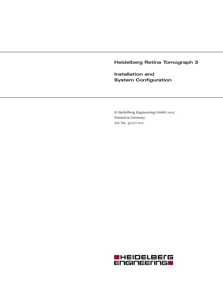 Heidelberg HRT3 - Installation Manual | PDF | Ac Power Plugs And Sockets | Installation ...