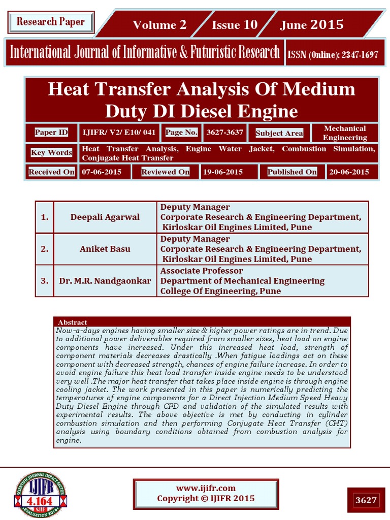 Deisel Engine | PDF | Internal Combustion Engine | Diesel Engine