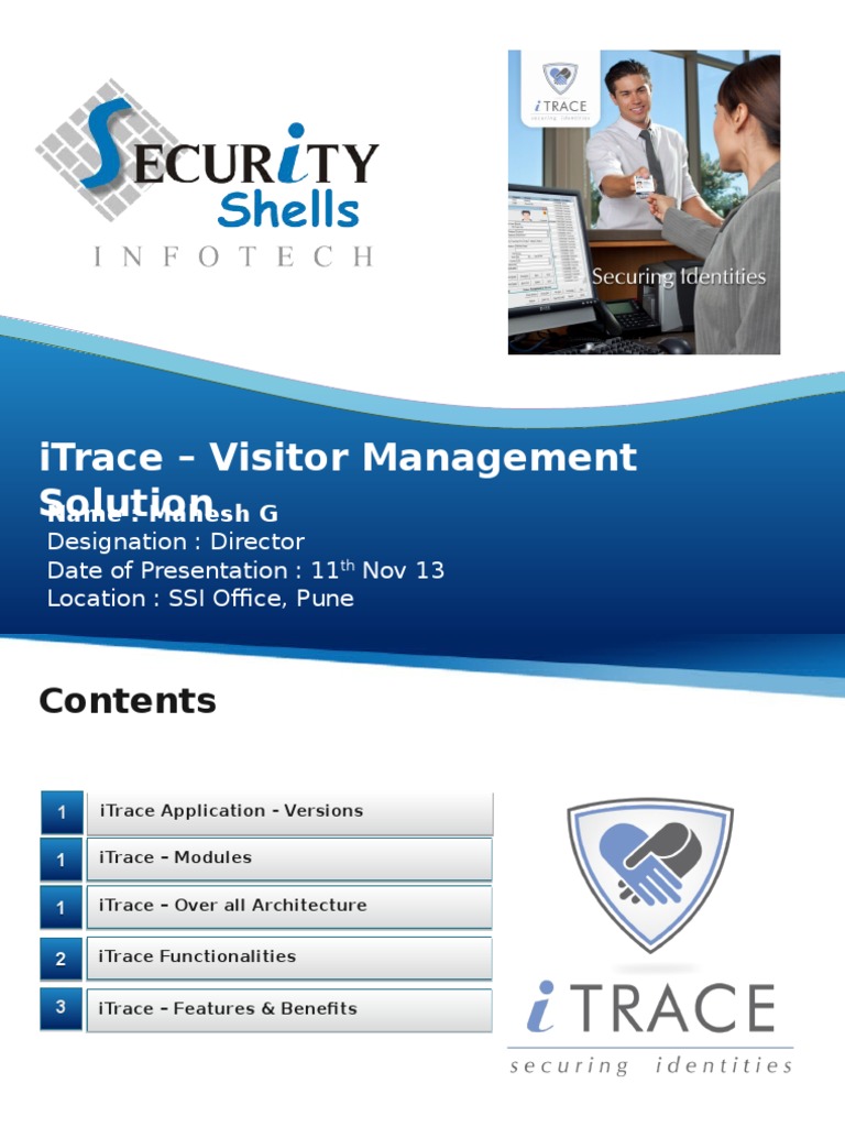 ITrace - Visitor Management Application Software | PDF | Barcode ...