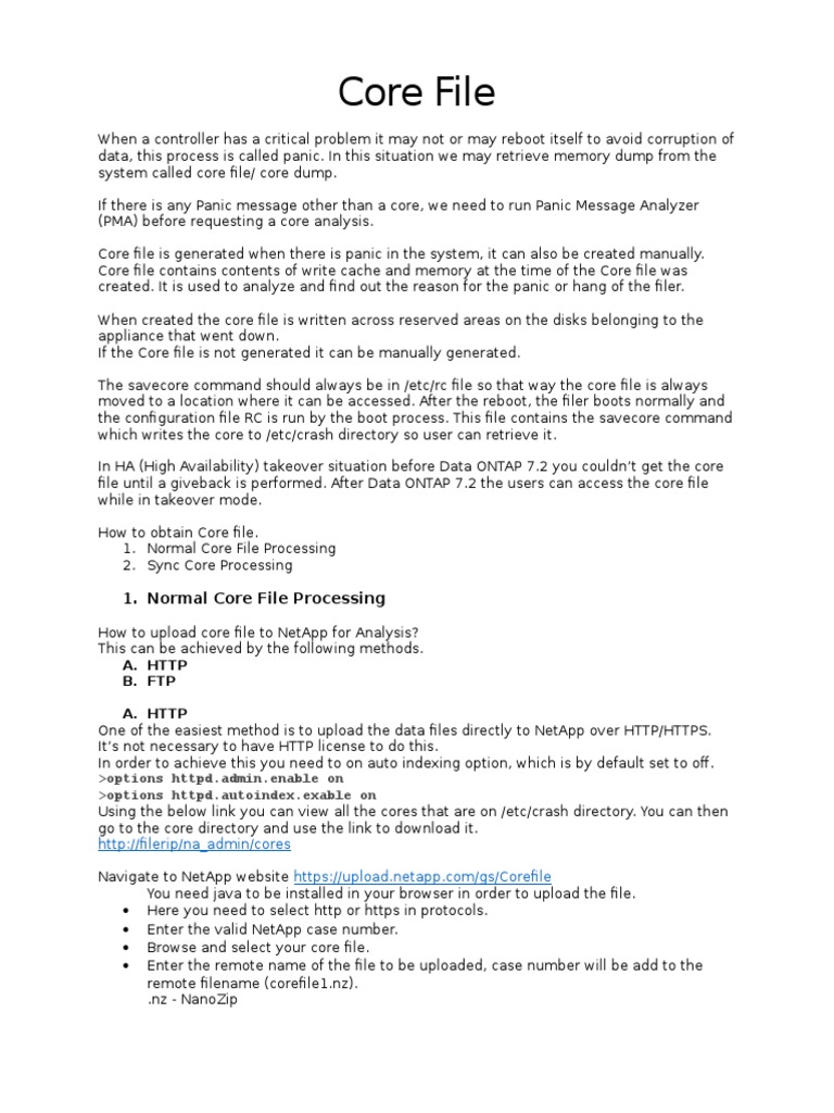 Core File | PDF | Computer File | Utility Software