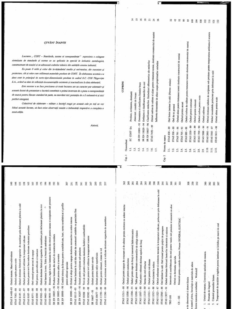 COST - Combinatul de Oteluri Speciale Targoviste | PDF