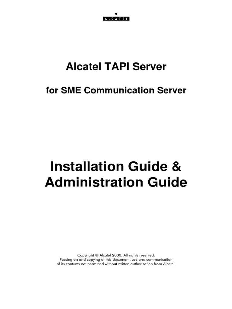 Tapi Server Administration | PDF | Telecommunications | Software