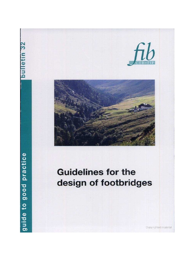 FIB-Guidelines For Footbridges PDF | PDF