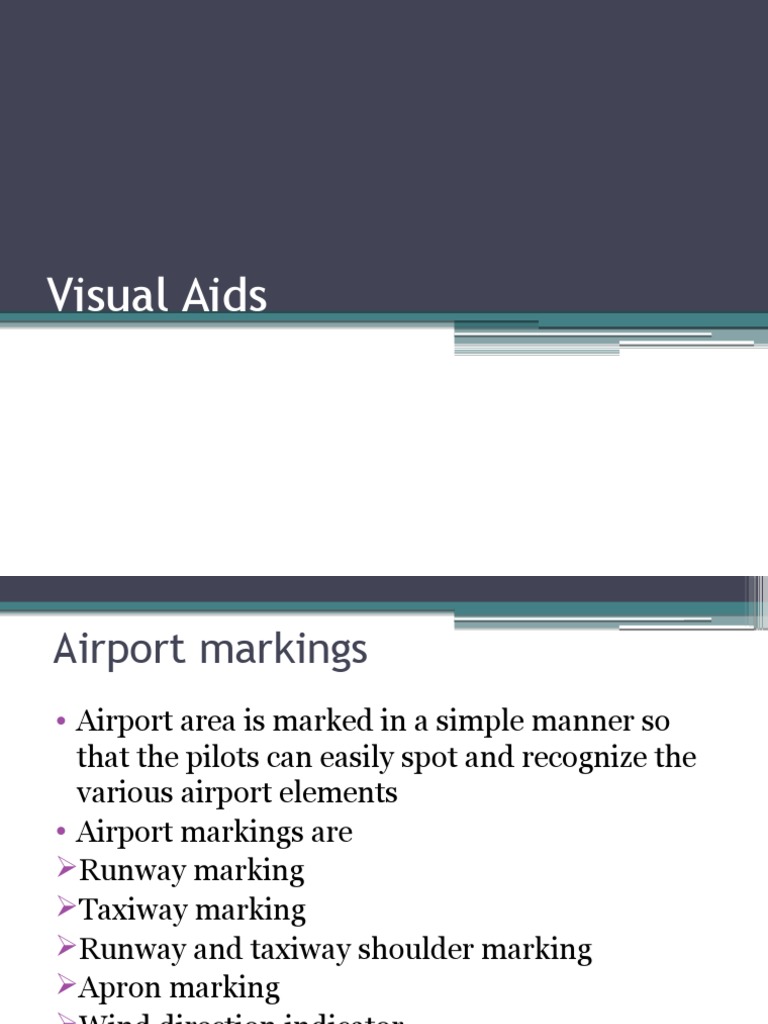 Visual Aids and Landing Aids | PDF | Airport | Runway