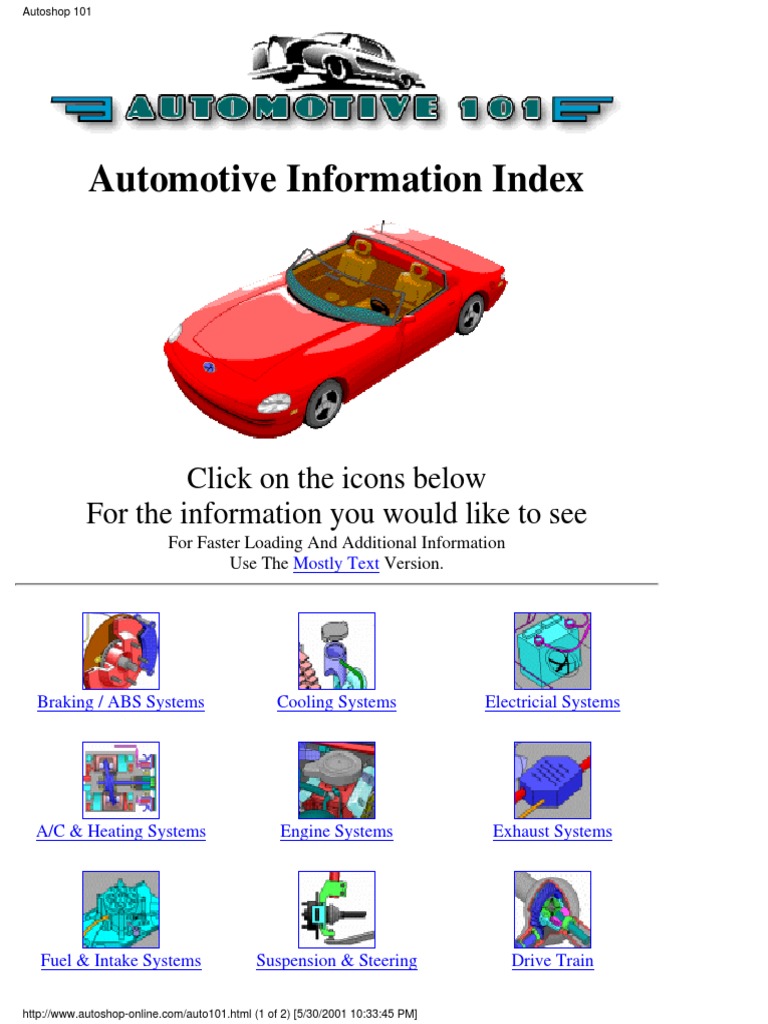 Autoshop 101 | PDF