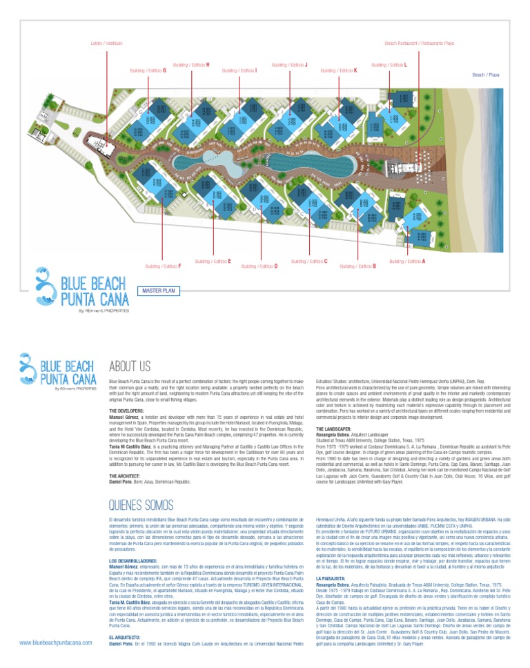 Blue Beach Master Plan | PDF | Dominican Republic | Tourism