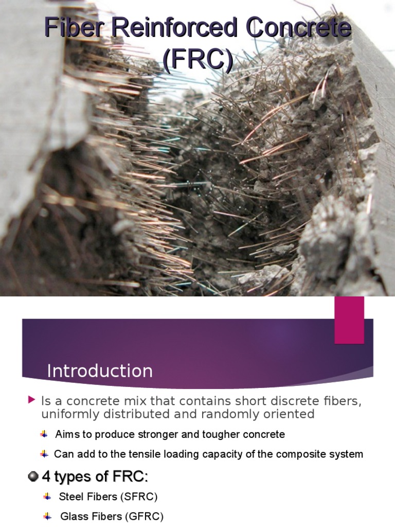 Fibre Reinforced Concrete FRC | PDF | Fibers | Concrete
