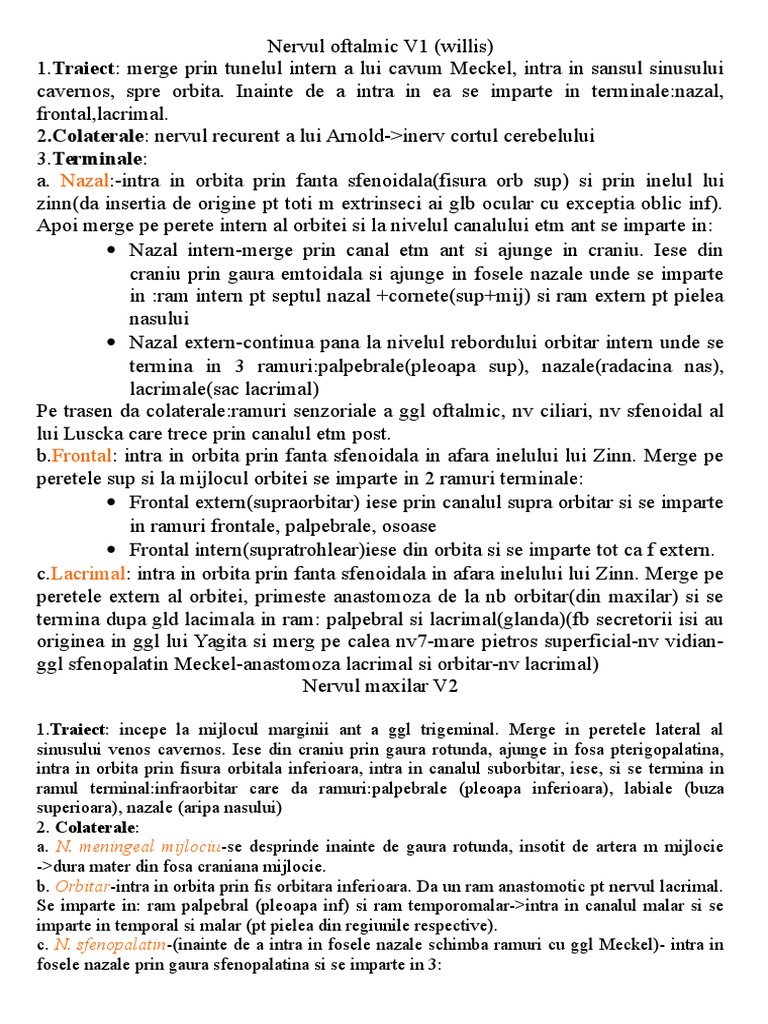 Nervul Maxilar V2 | PDF