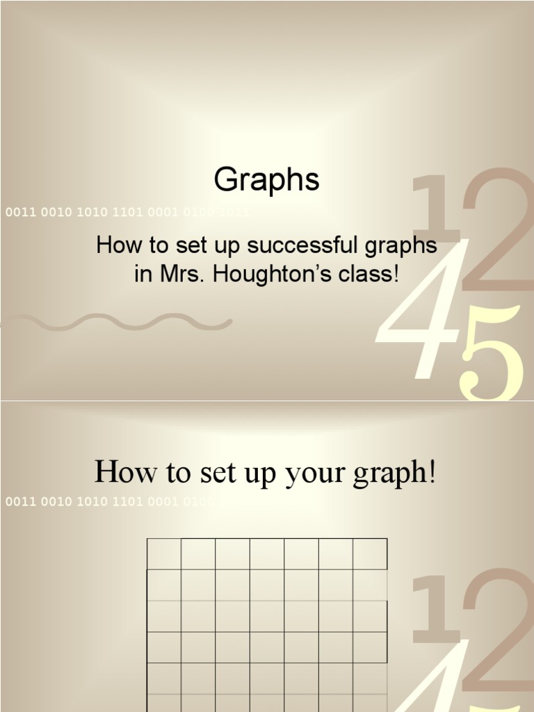 How To Set Up Graphs | PDF | Applied Mathematics | Teaching Mathematics