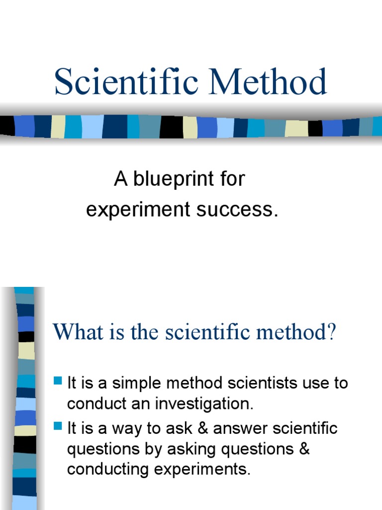 Scientific Method Blueprint For Success | PDF