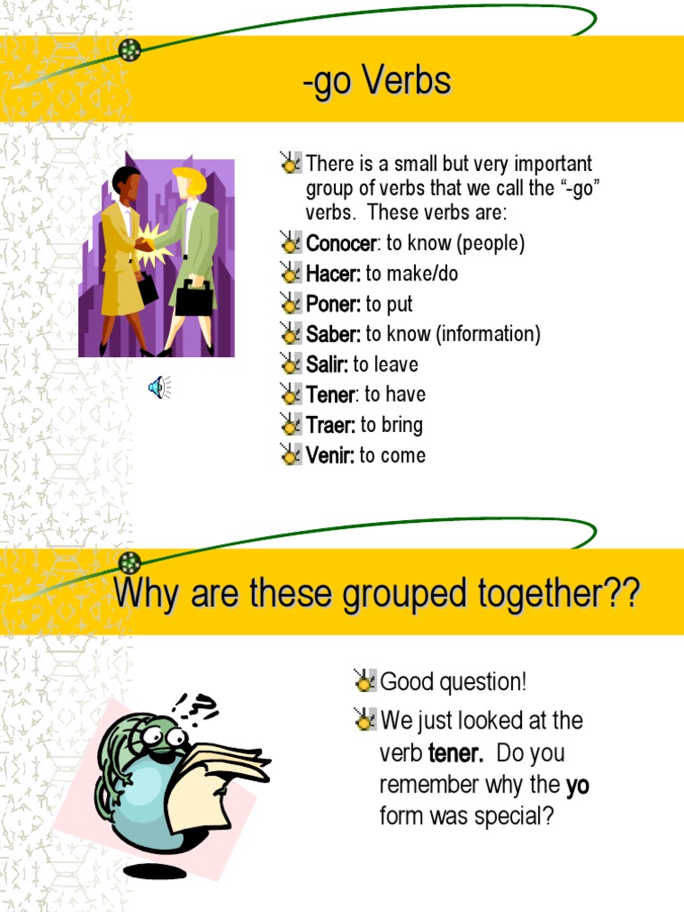 6 Go Verbs | PDF | Semántica | Conjugación gramatical