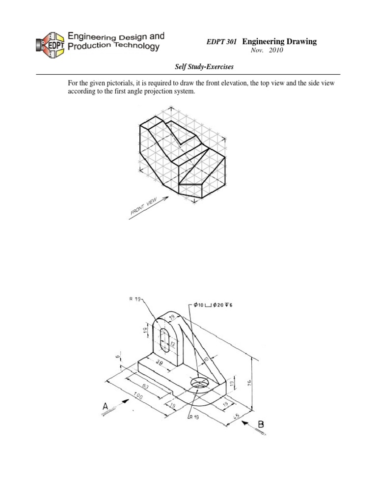 Component Drawing Exercises | PDF | Functions And Mappings ...