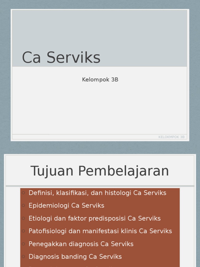 Tutor 4 - CA Serviks | PDF