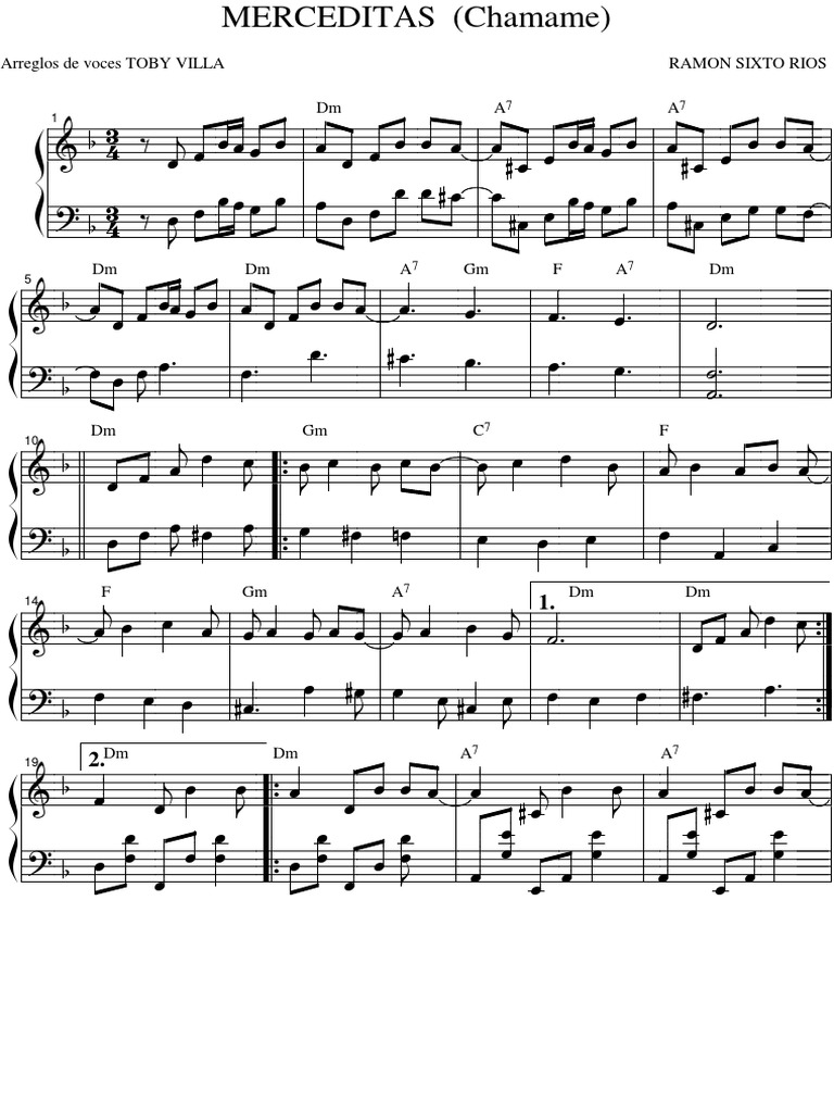 Merceditas Chamame | PDF