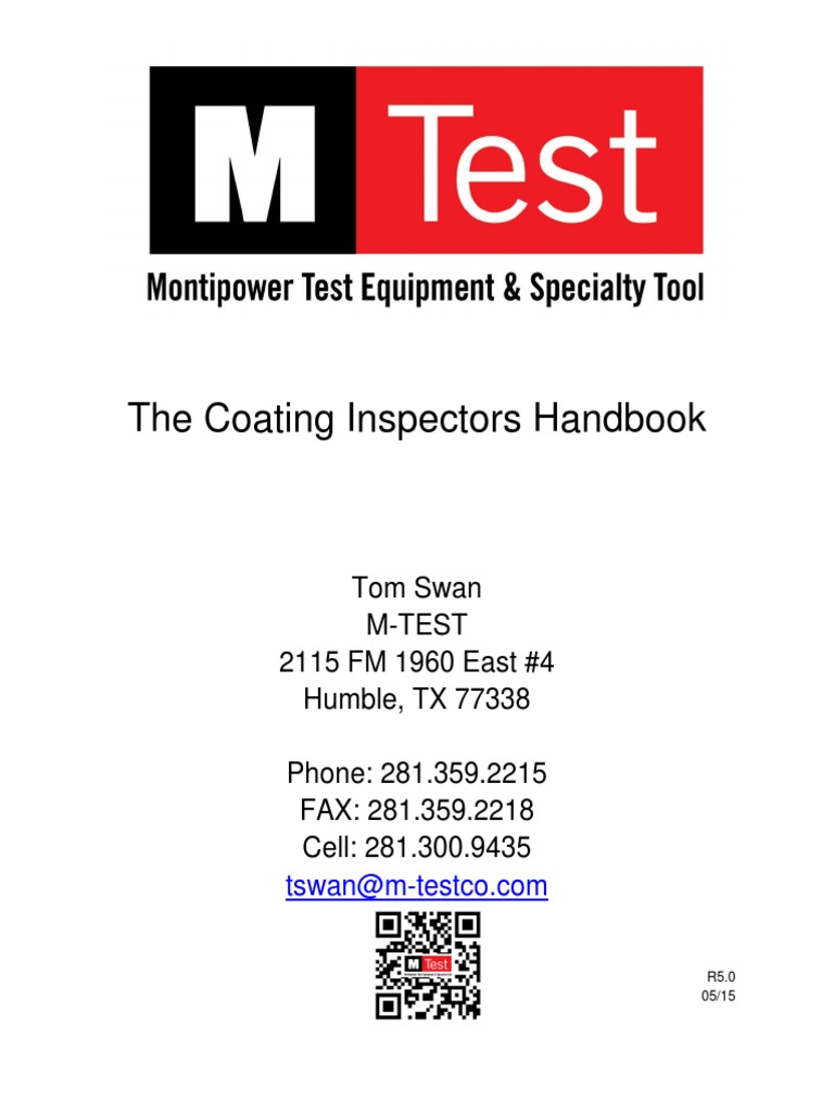 The Coating Inspectors HandbookR5 | PDF | Career & Growth