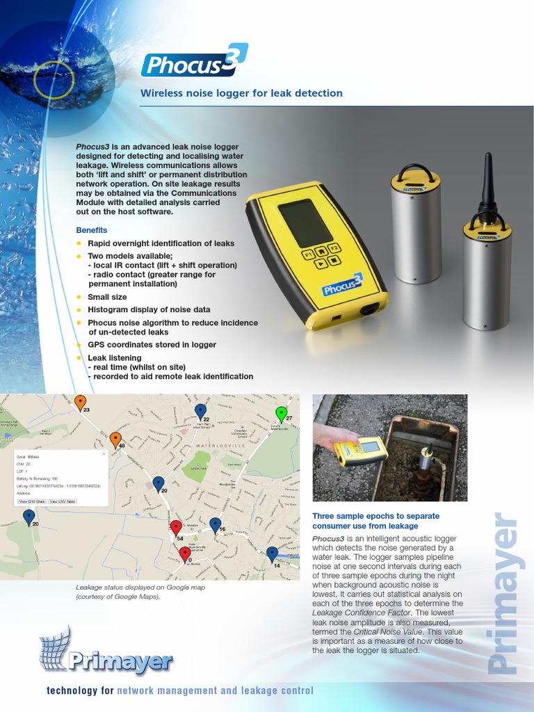 Phocus3 Wireless Leak Detection Logger | PDF | Confidence Interval | Noise
